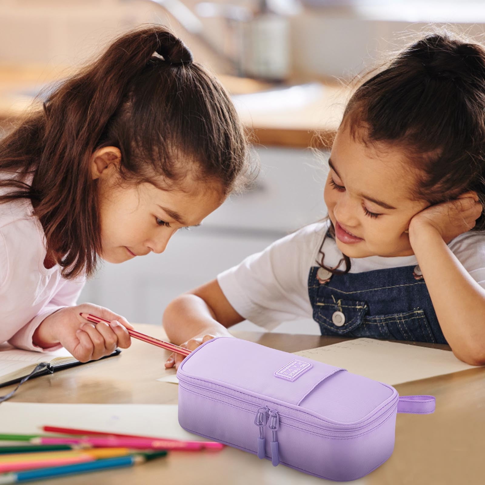 Savings Large-Capacity Pencil Case,Double-Layer Pencil Pouch with ...