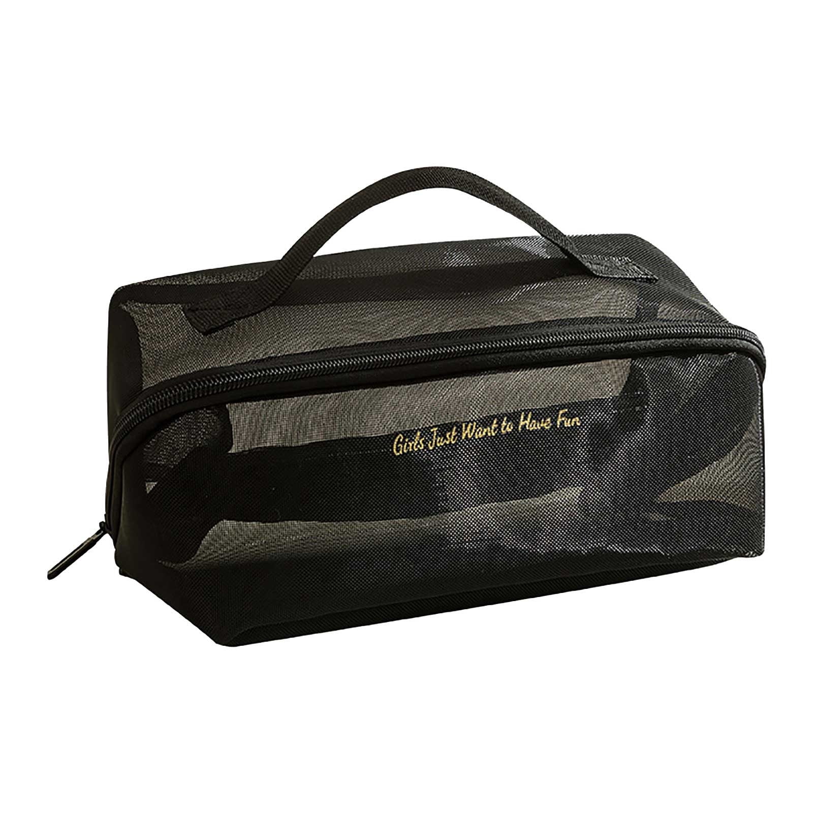 Savings Large Capacity Zipper Mesh Bag,Mesh Storage Pouch,Mesh Cosmetic ...