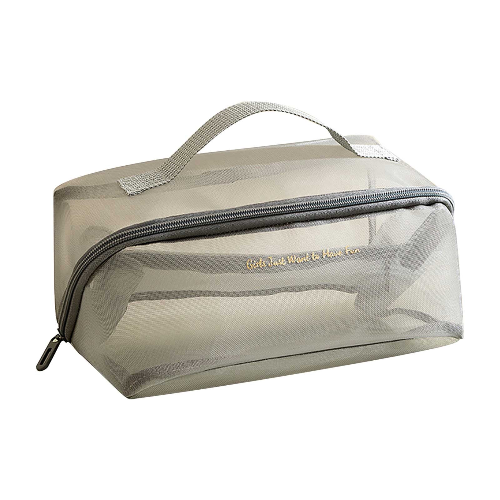 Savings Large Capacity Zipper Mesh Bag,Mesh Storage Pouch,Mesh Cosmetic ...