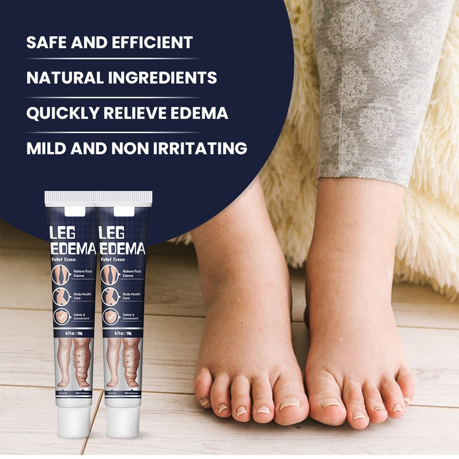 Savings Leg Edema Relief Cream Advanced Formula for Foot Swelling ...