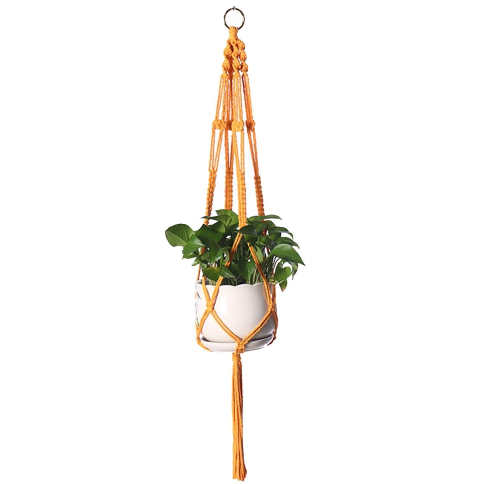 Savings! NIHOND Macrame Plant Hanging Baskets Knotted Flower Pot ...
