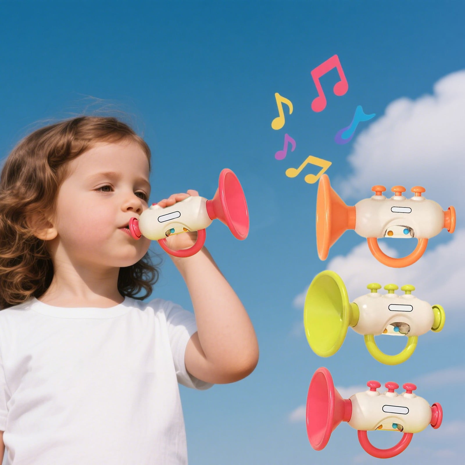 Savings Nsxcdh Children’s Trumpet Musical Toy Blowing Instrument ABS ...