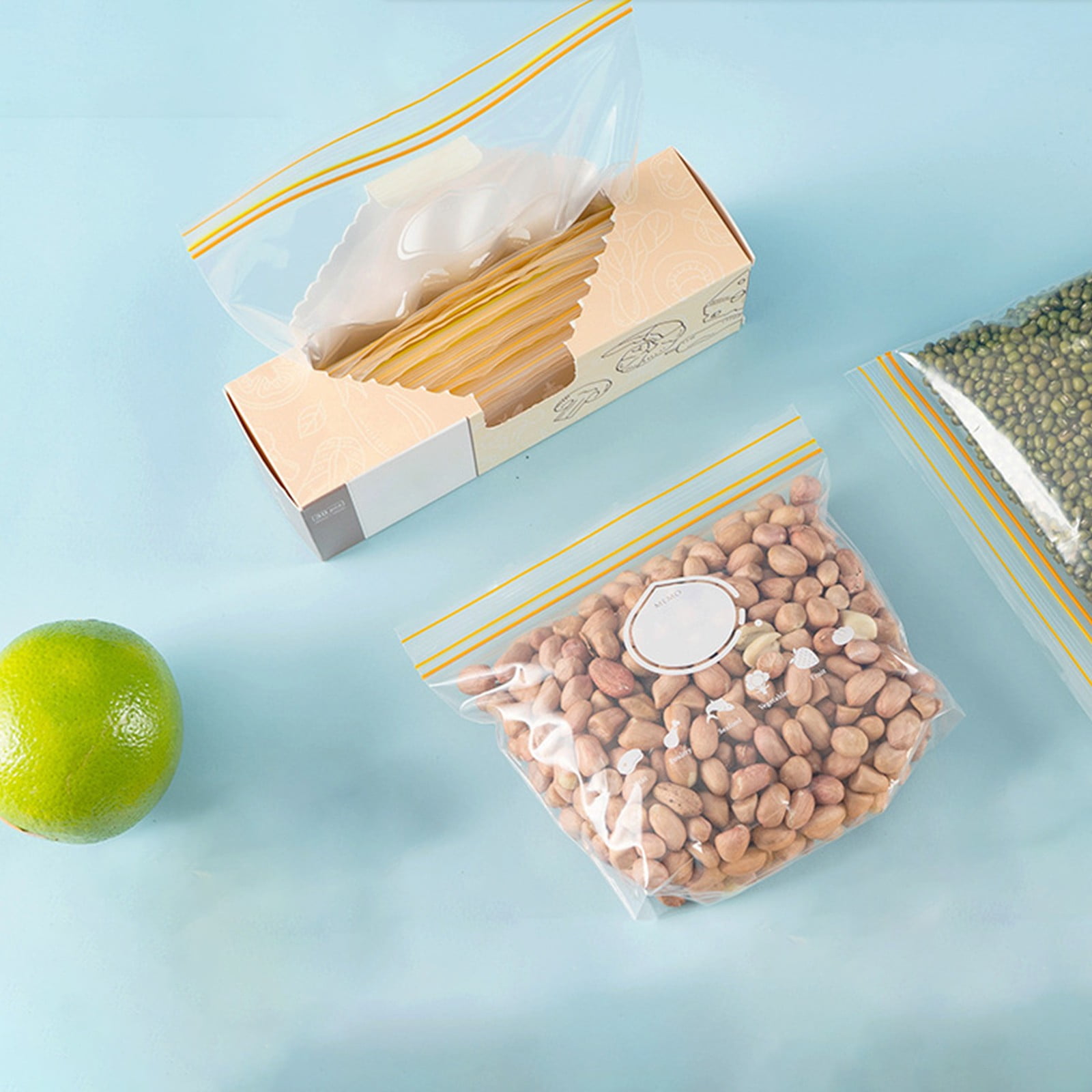 Savings Nsxcdh Double-Ribbed Sealing Cling Bags for Home Freezer and ...