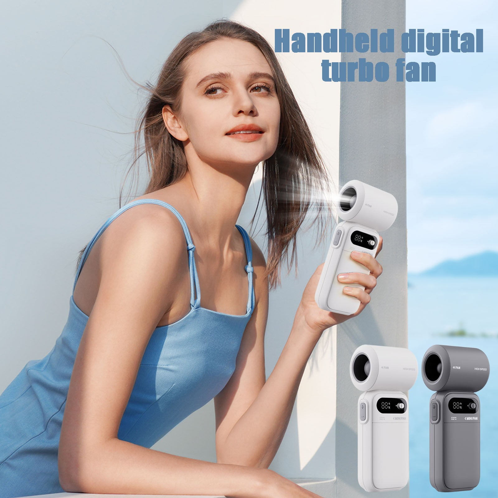 Savings Oefntac Portable Fan Handheld Violent Fan Mini Turbo Fan ...