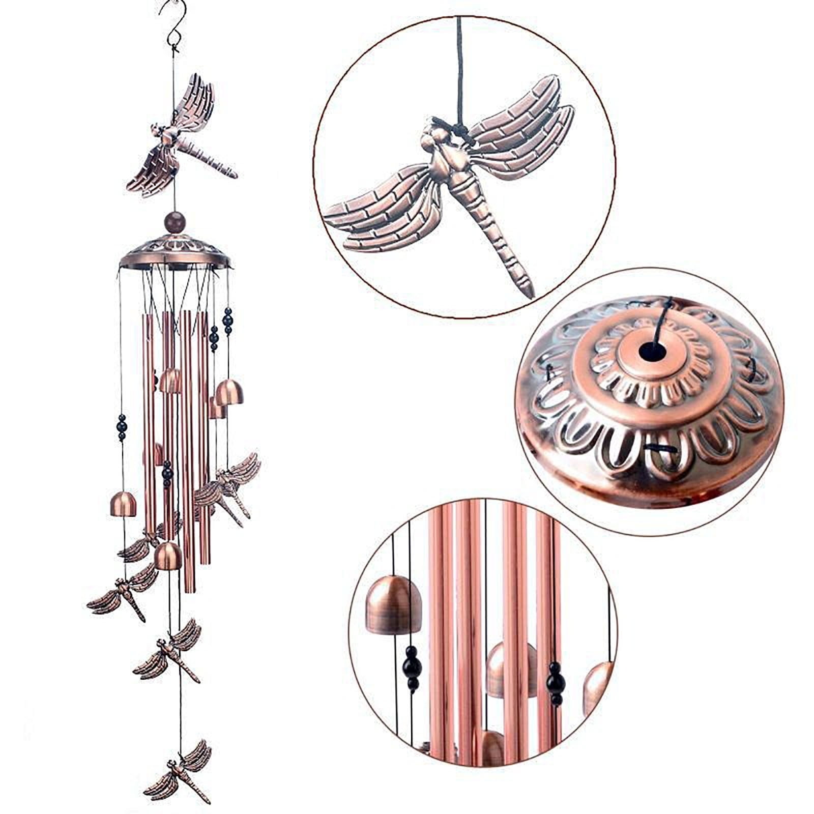 Savings Oefntac Wind Chimes Electroplated Brass Metal Pipe Wind Chimes ...