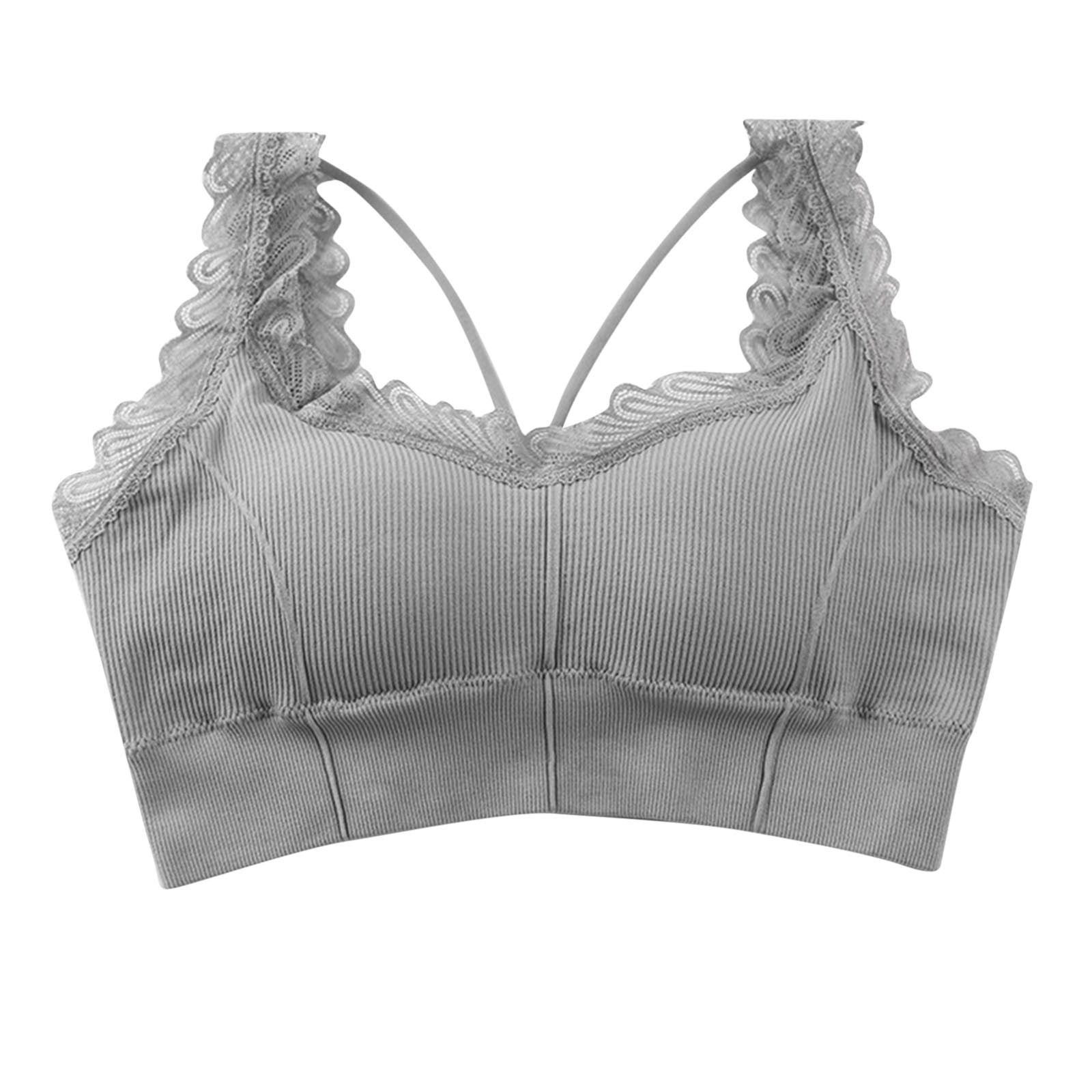 Savings Racerback Bras for Women Lace Scalloped Bralettes Front Closure ...