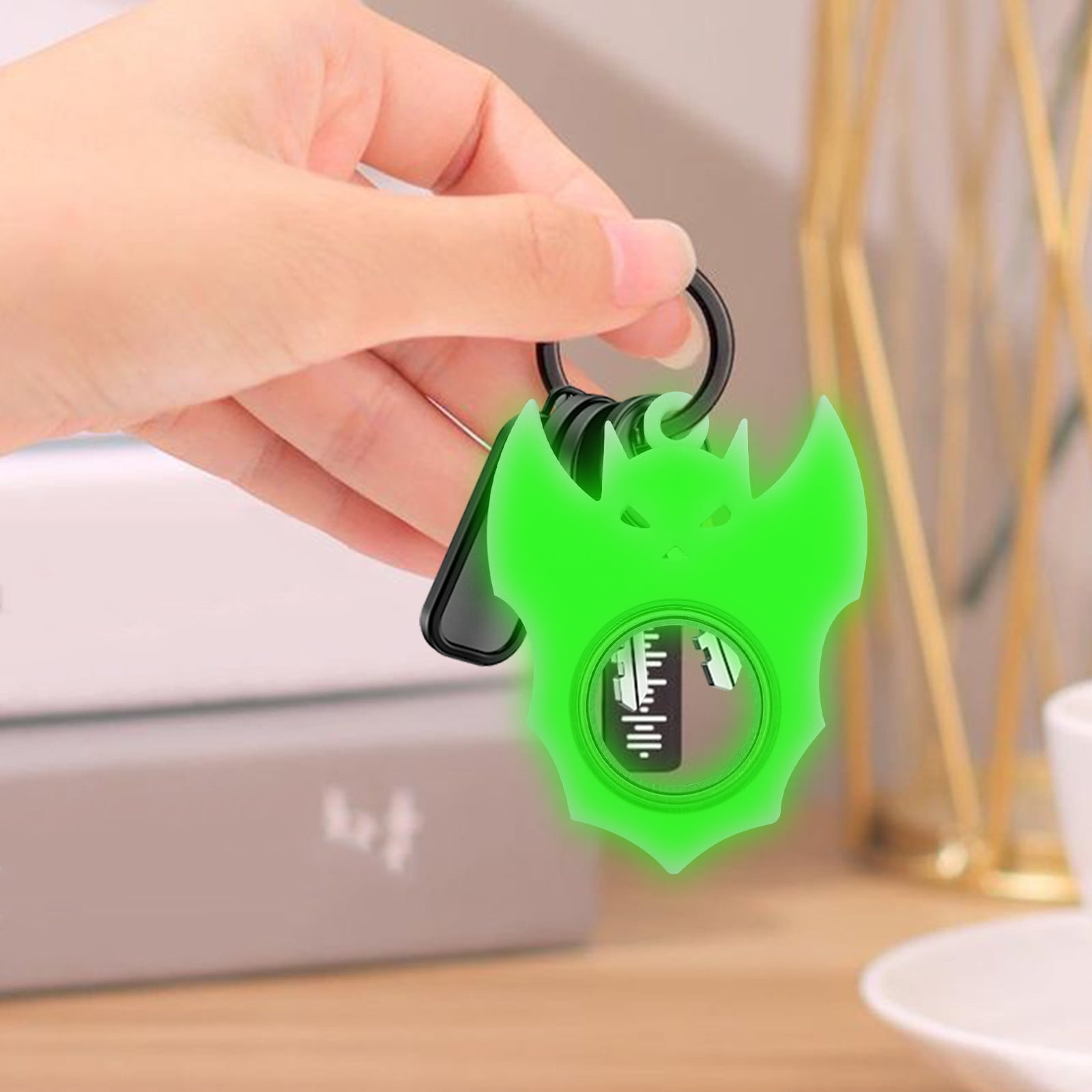 Savings Rotary Keychain Spinner Fidget Ring Toy, Metal Key Flipping Toy ...