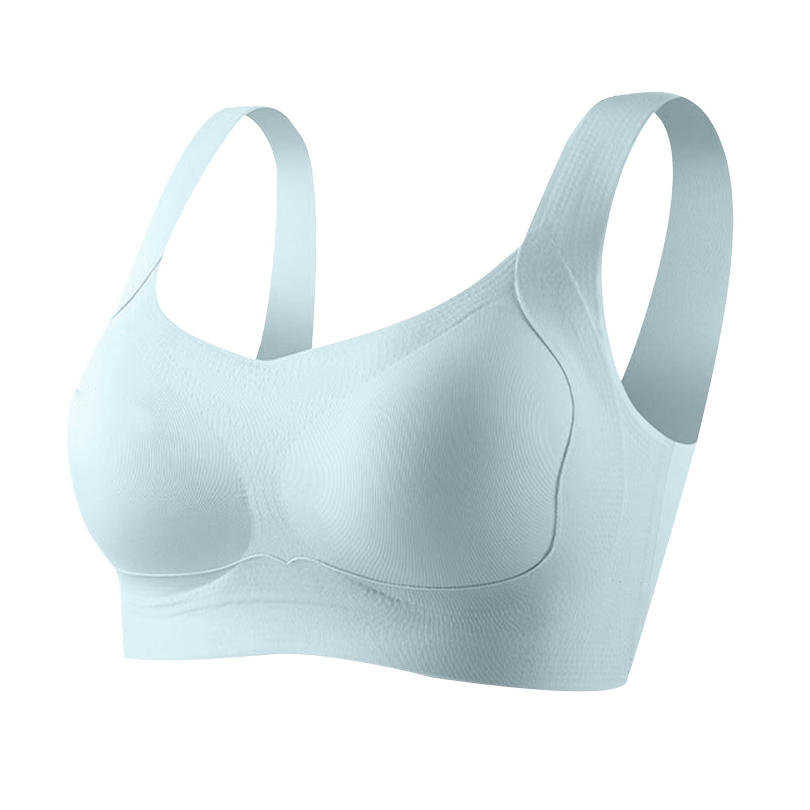 Trendy SMihono Seamless Women's Bra V Neck Full Coverage Supportive ...