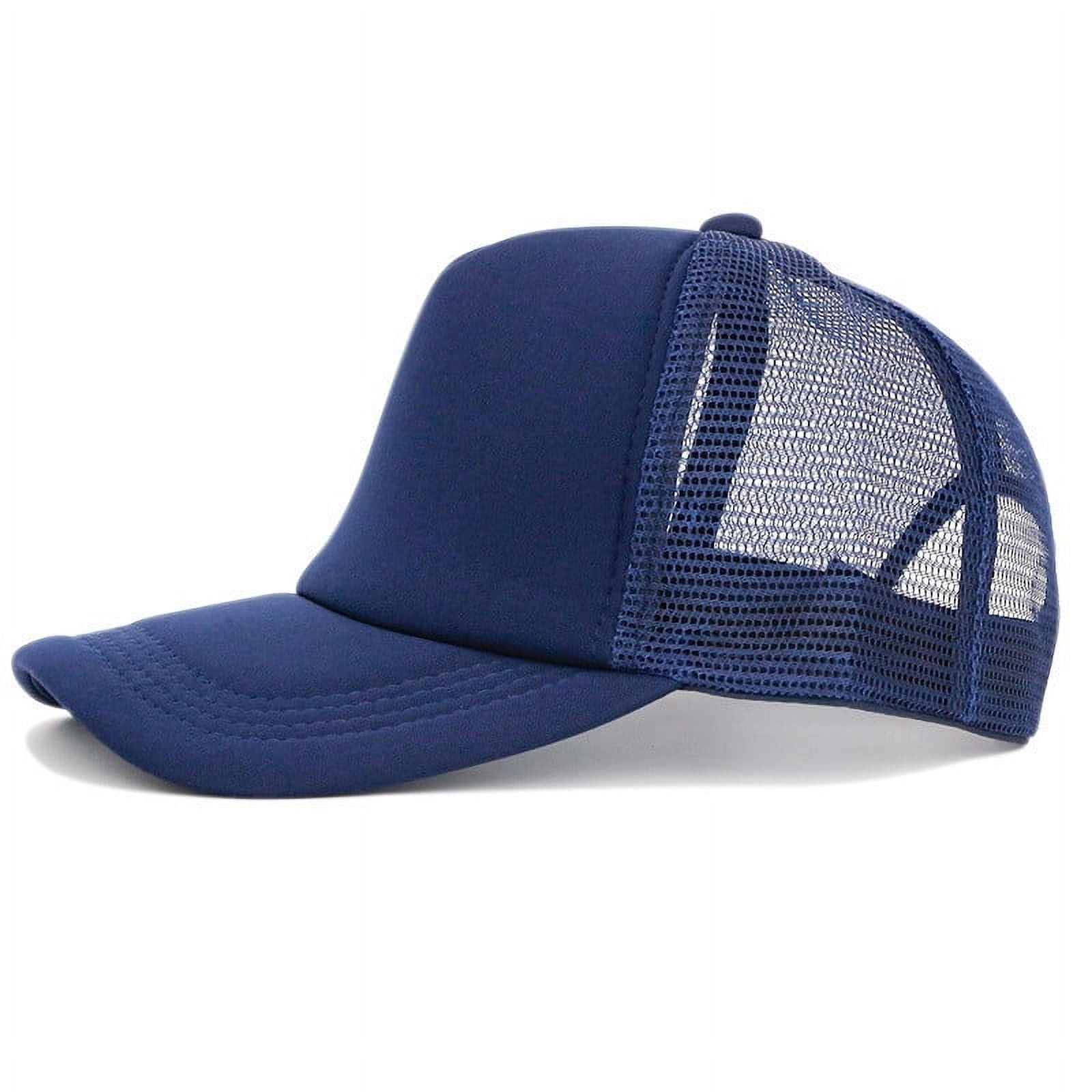UTSJKR Baseball Cap Plain Blank Neon Trucker Hat 5 Panel Summer ...