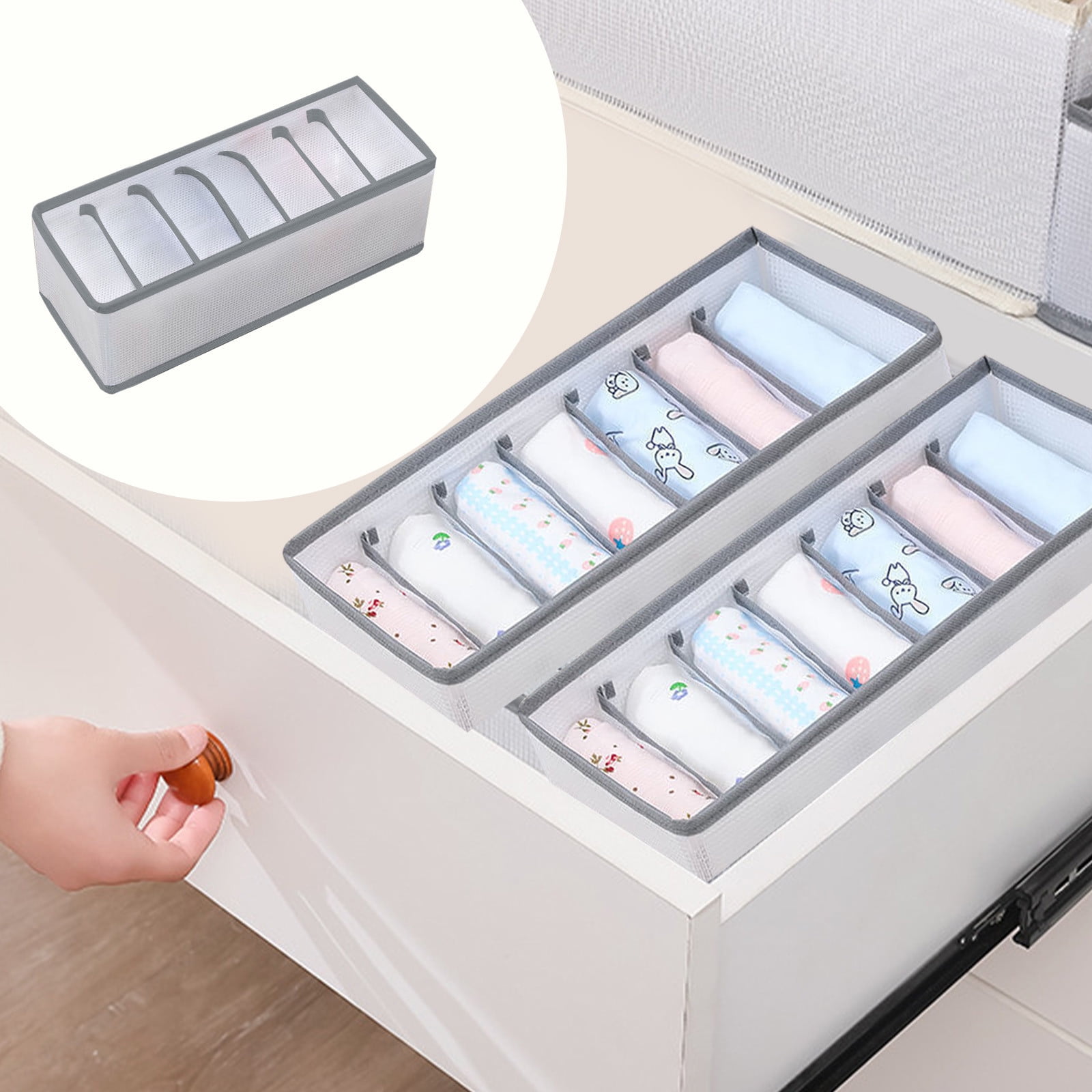 Savings Underwear Sock Drawer 7 Slots - Sock Underwear Organizer ...