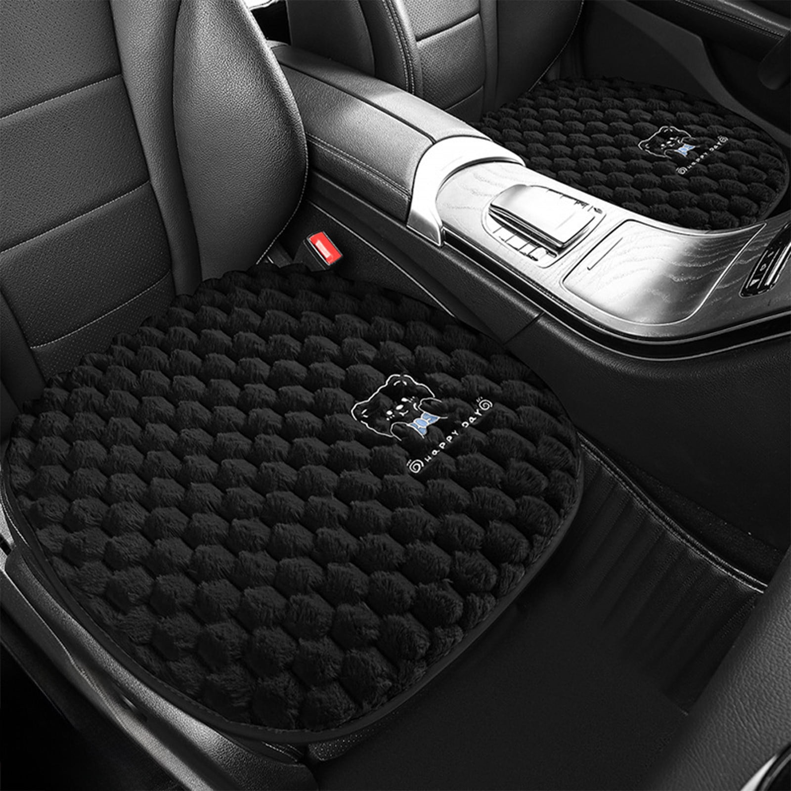 Savings Winter Soft Warm Plush Car Seat Cushion Thickened Fluffy Car ...