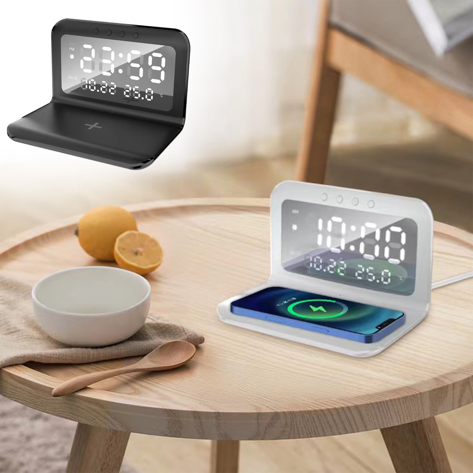 Savings Wireless Charger, Alarm Clock With Wireless Charging And ...