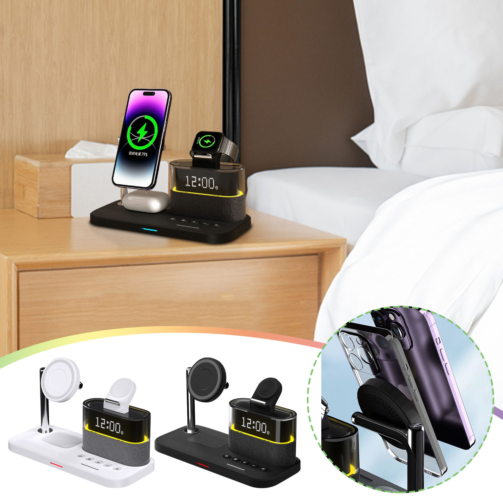 Savings Wireless Charger, Magnetic Wireless Charger 10W Foldable ...