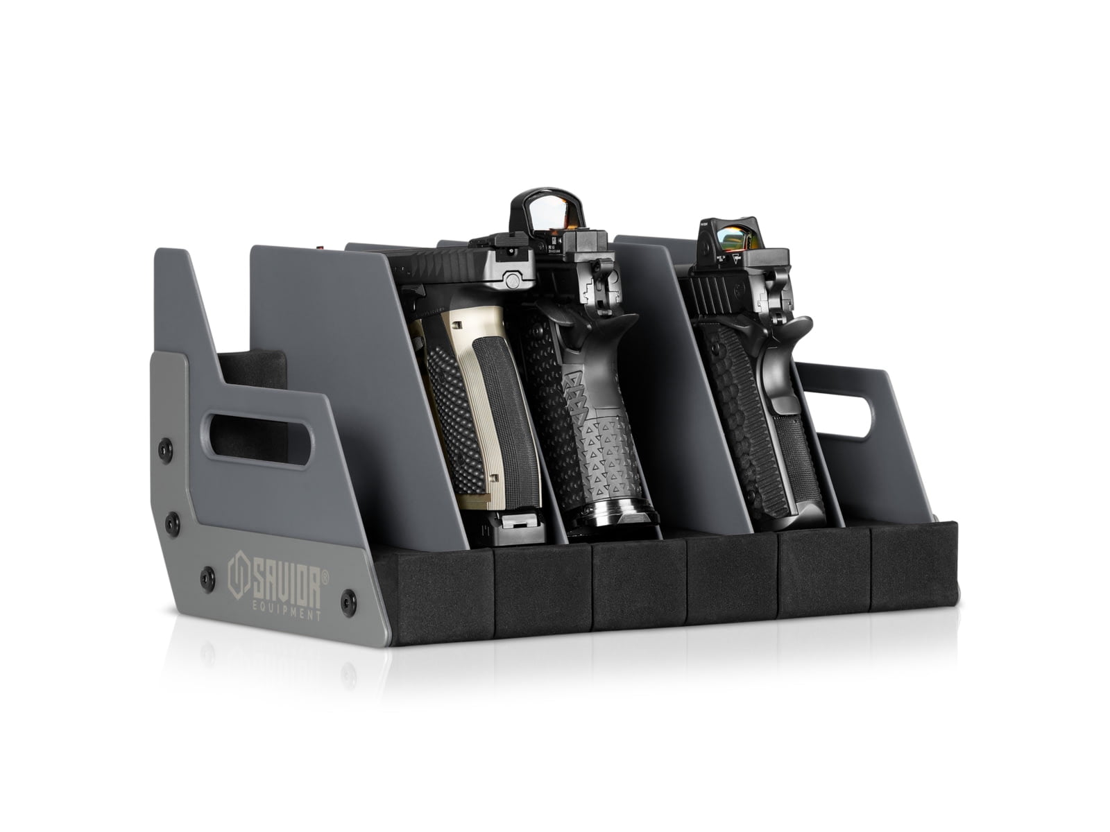 Savior Equipment 6 Slot Pistol Rack, Gray, 12.5 x 7 x 9.5 - Walmart.com
