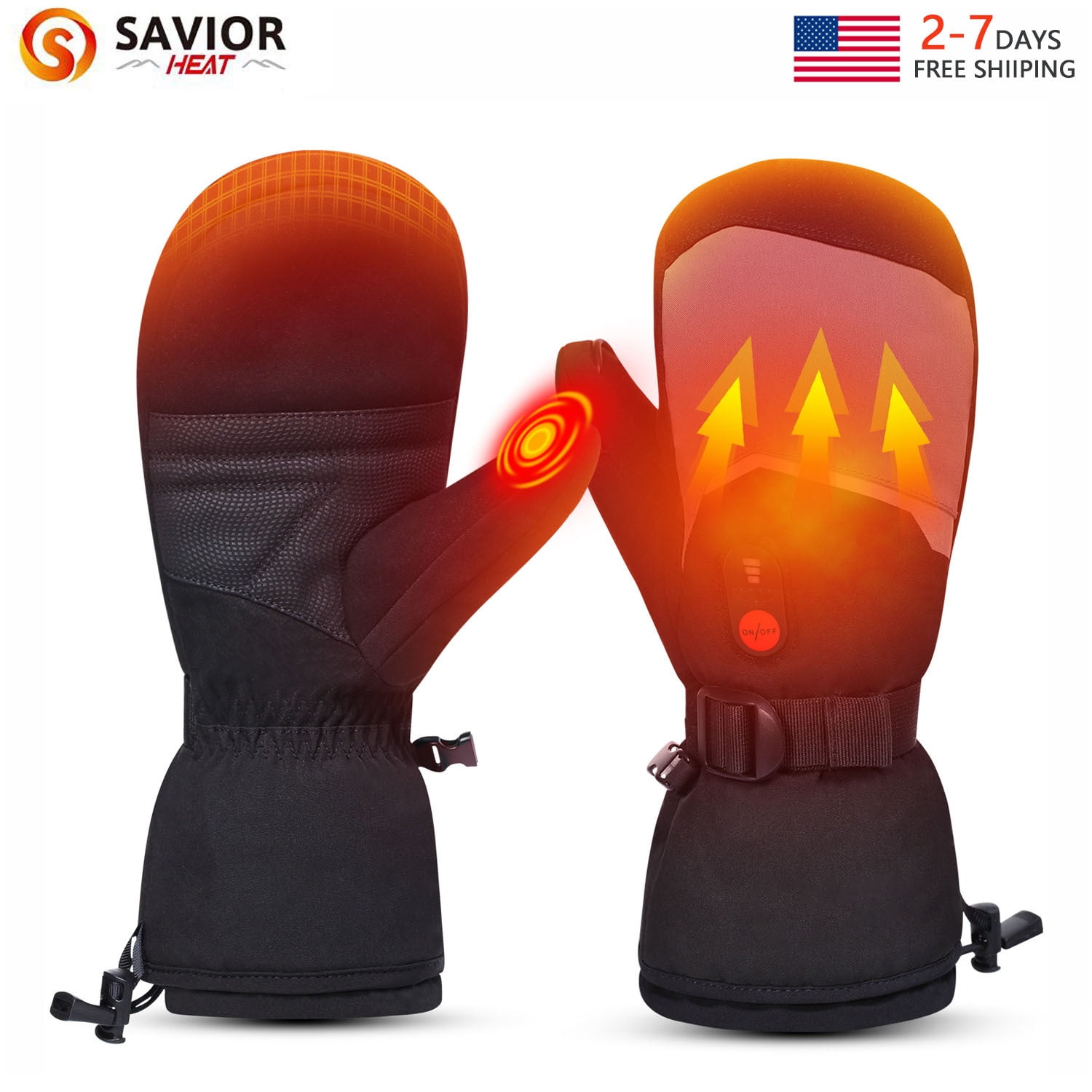 Savior Heat Savior Heat Rechargeable Heated Ski Gloves For Men Women ...