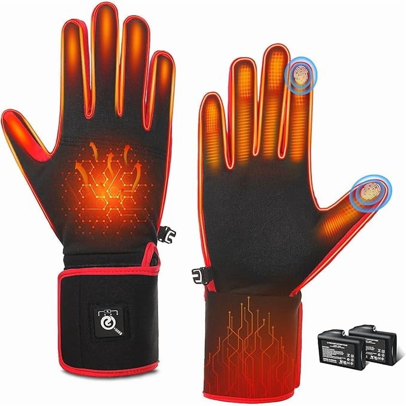 Savior Heated Glove Liners,Electric Heated Thin Gloves,Rechargeable ...