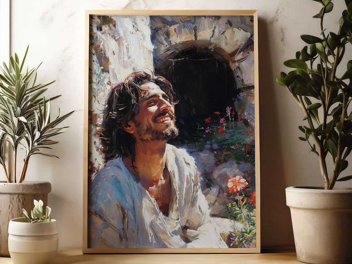 My Savior Lives Digital Download Risen Christ Resurrected Christ Jesus ...