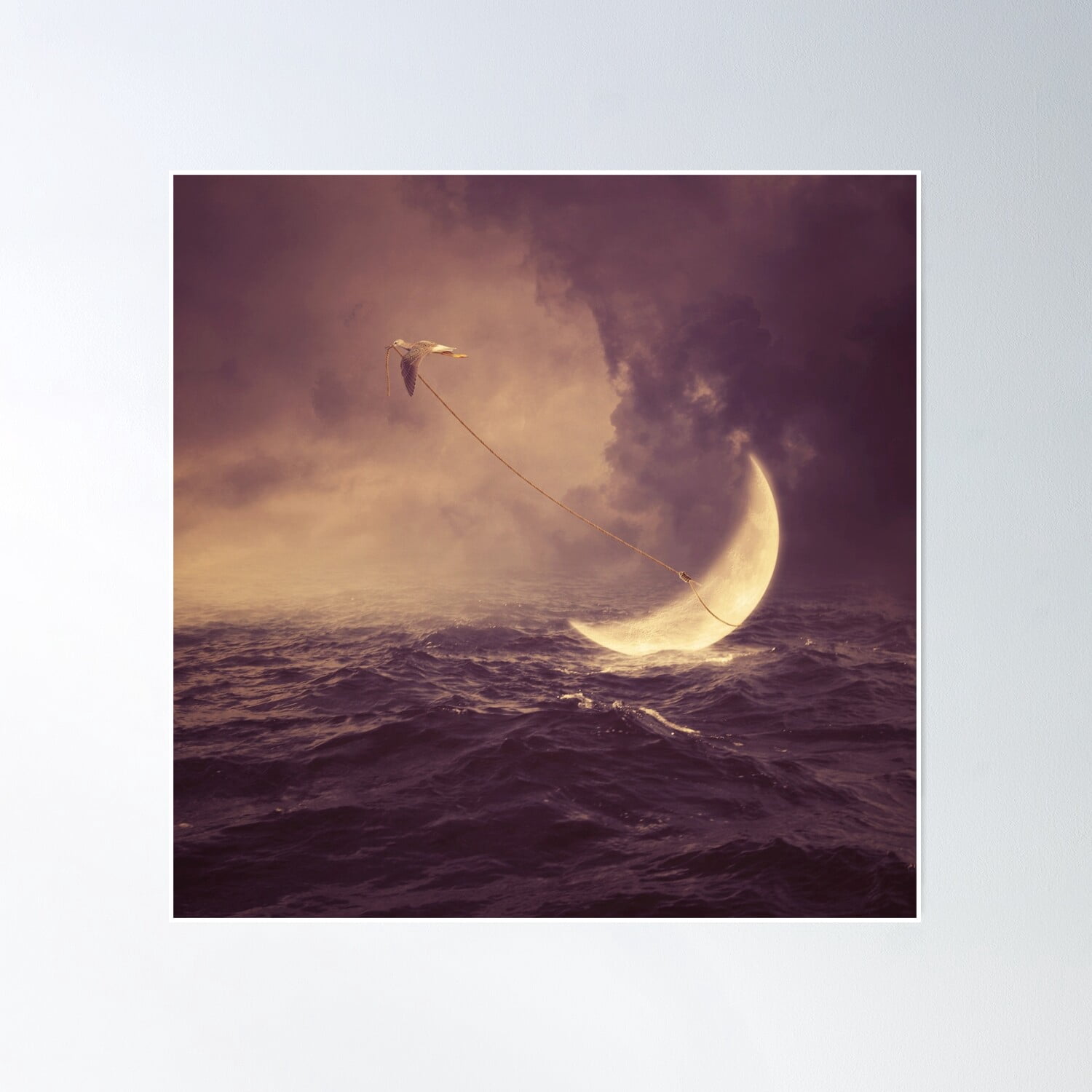 Savior Of The Moon Poster Wall Art, Modern Wall Decor, 16x16 UNFRAMED ...