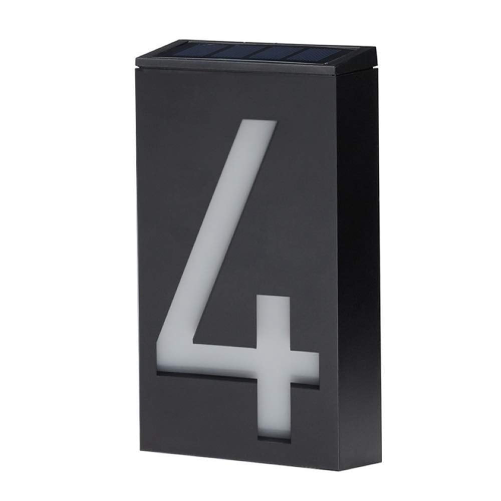 Savlot LED Solar House Number Light, Garden Numbers Solar Powered ...