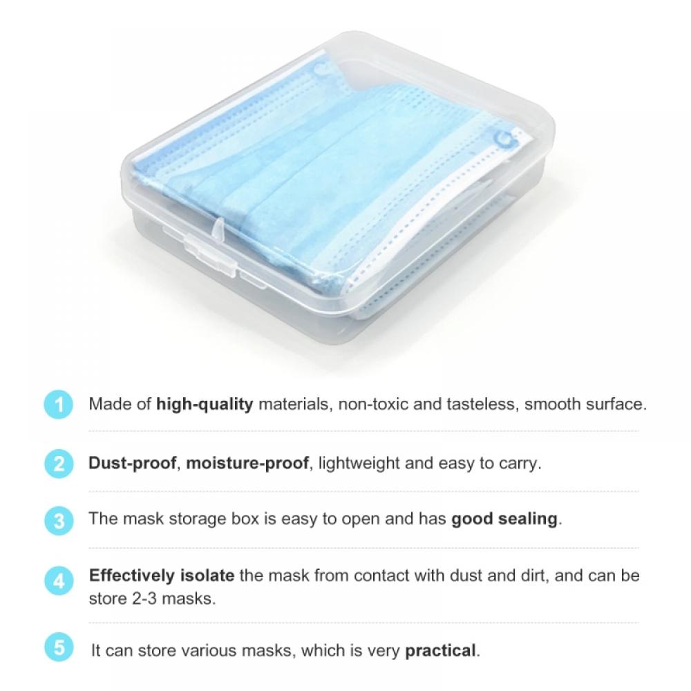 Savlot Mask Storage Box Dustproof Moisture-proof Cleaning Box Mask Box ...