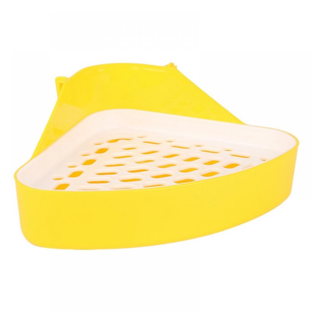 Savlot Triangle Potty Trainer Corner, Pet Toilet Small Animal Litter ...