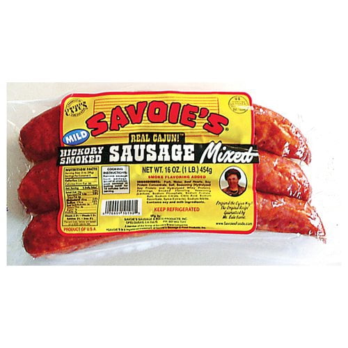Savoie's Mild Hickory Smoked Mixed Sausage, Fully Cooked, 16 oz ...