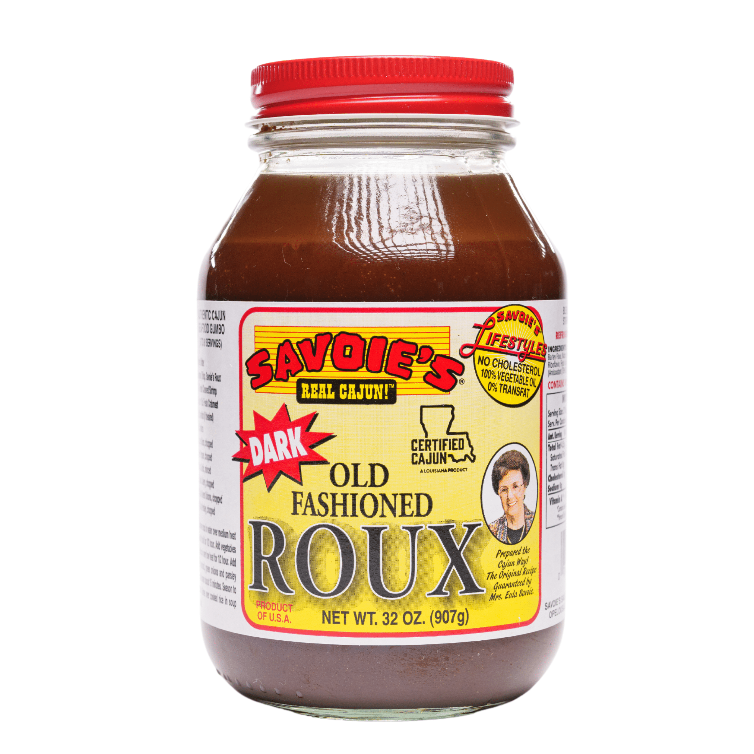 Savoie's Creole Old Fashioned Dark Roux, 32 oz Jar for Authentic Cajun ...