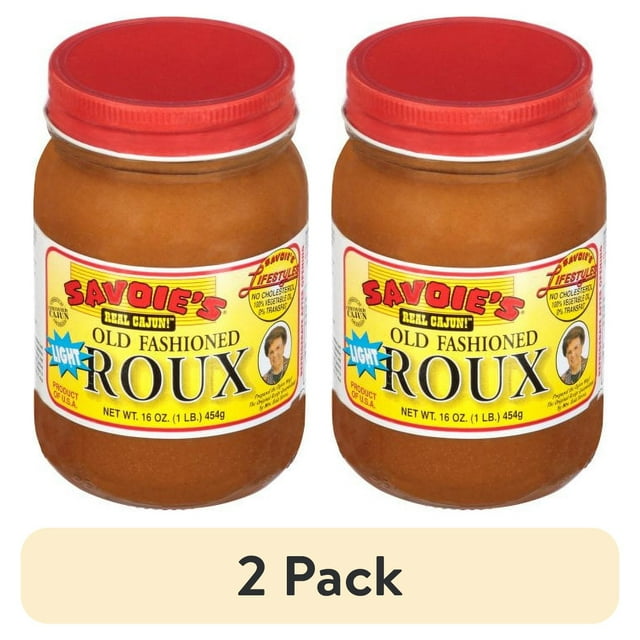 (2 pack) Savoie's Old Fashioned Light Roux, Single 16 oz Glass Jar ...