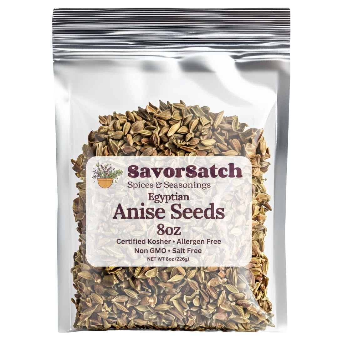 SavorSatch Anise SeedsTRDN Whole - 8oz Stand-Up Resealable Pouch ...