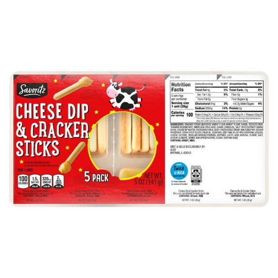 Savoritz Cheese Dip & Cracker Sticks - 5 oz - (Pack of 2) - Walmart.com