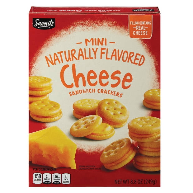 Savoritz Mini Cheese Sandwich Crackers, 8.8 oz - Walmart.com