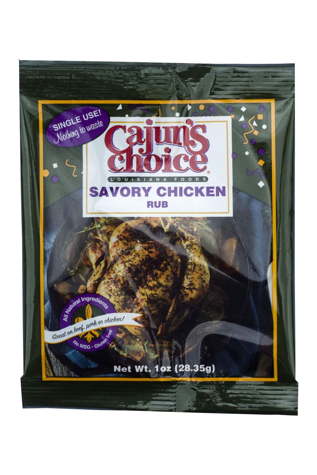 Savory Chicken Rub 1 ZS23 oz Cajun's Choice Louisiana Foods (Pack of 6 ...