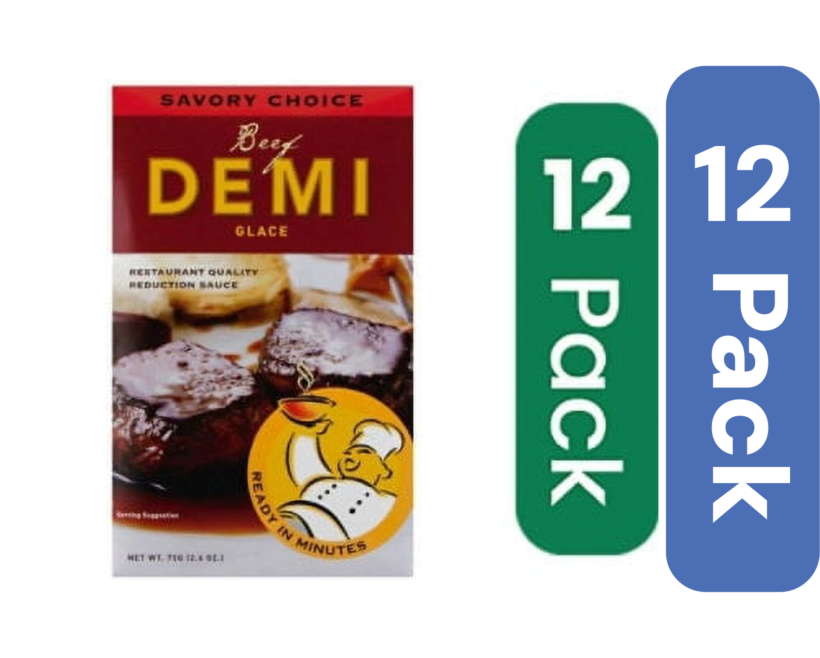 Savory Choice Beef Demi-Glace 2.6 oz (Pack Of 12) - Walmart.com