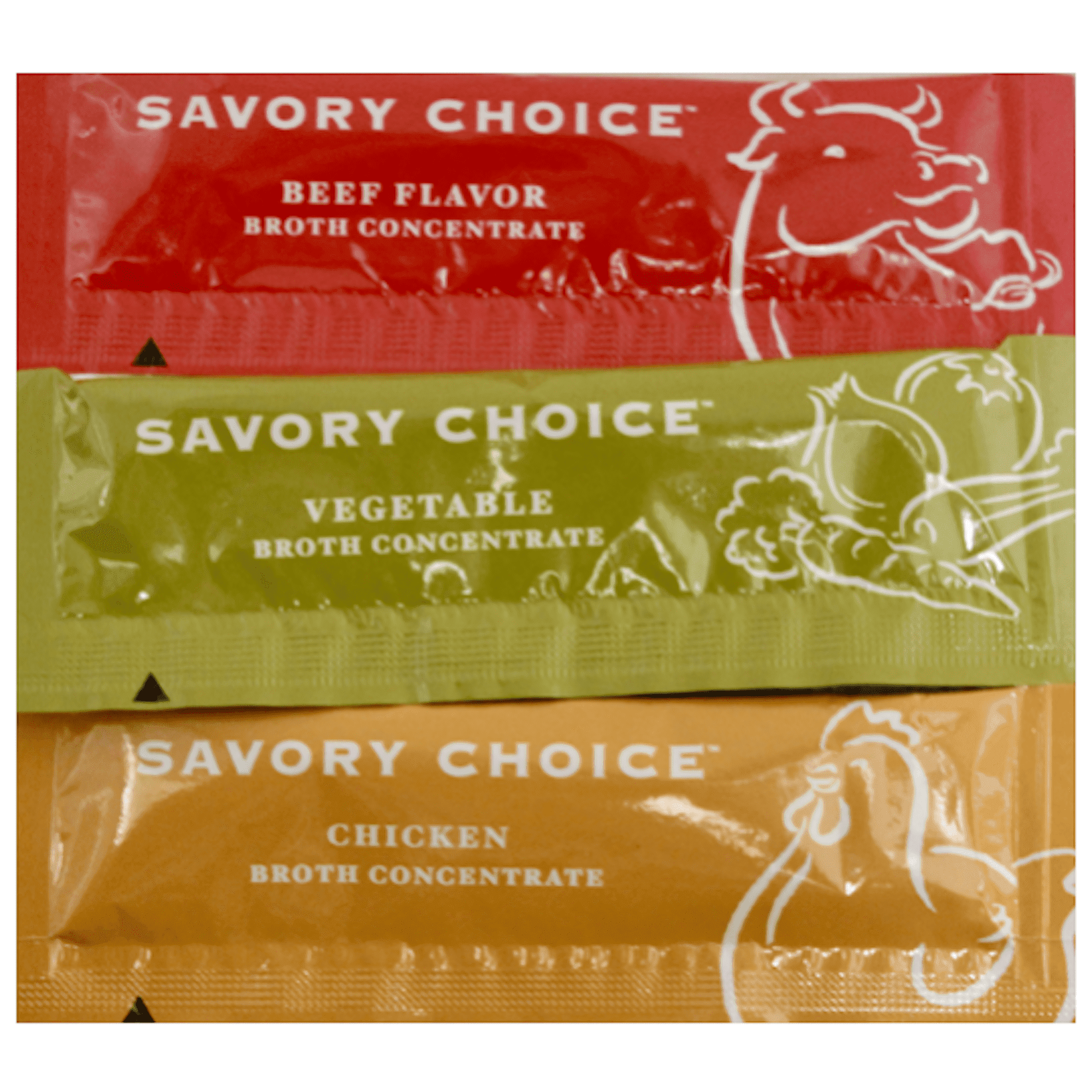 Savory Choice Reduced Sodium Broth Bundle: Chicken, Beef, Vegetable ...