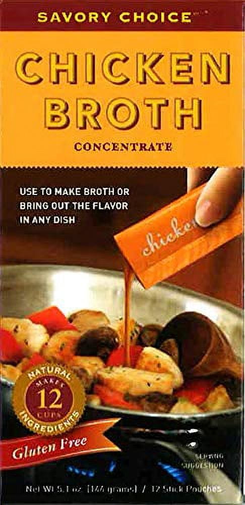 Savory Choice Chicken Broth Concentrate, 5.1 Ounce Box, Gluten Free ...