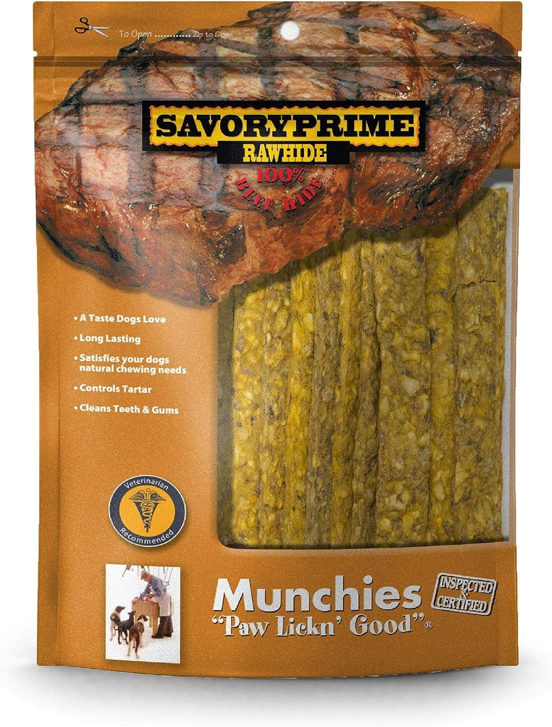 Savory Prime 12-Pack Munchie Strips, 5-Inch, Chicken - Walmart.com