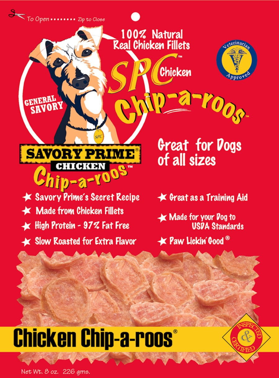 Savory Prime Chip-a-Roos Dog Treat Chicken, 8oz - Walmart.com