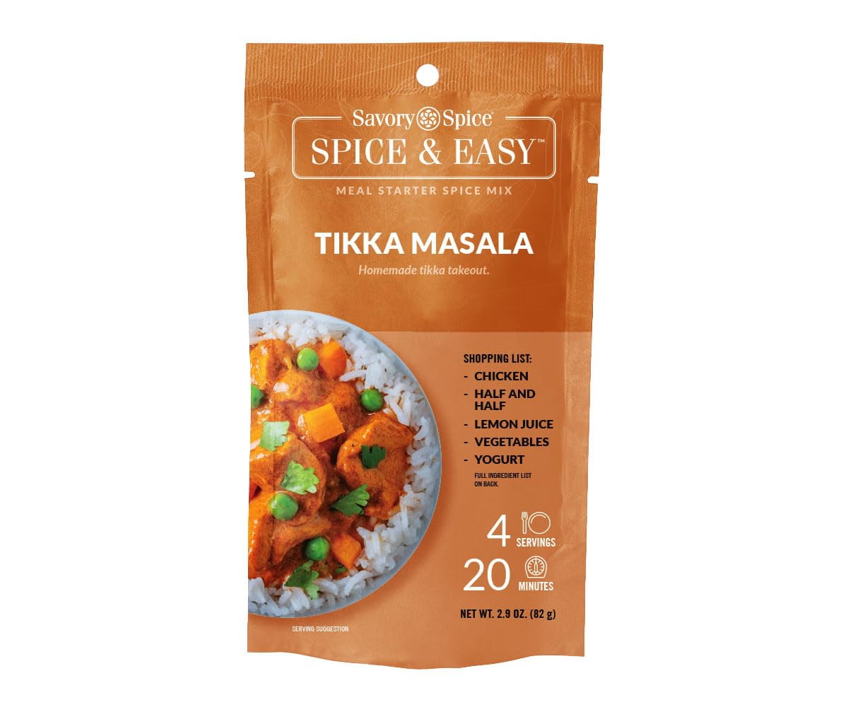 Savory Spice MQH2 Tikka Masala Spice & Easy Meal Starter Spice Mix ...