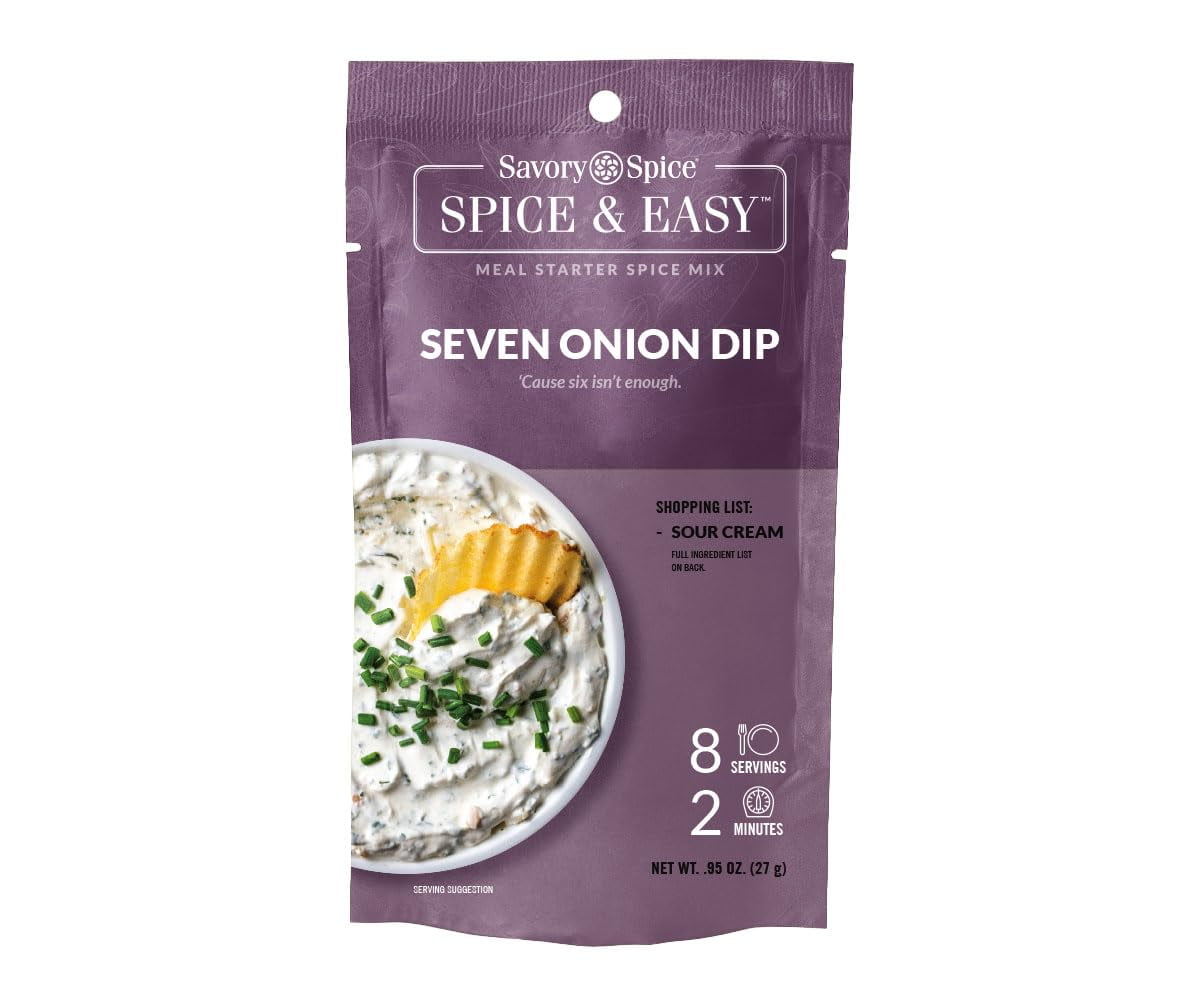 Savory Spice Seven Onion Dip Spice BSL1 & Easy Meal Starter Spice Mix ...