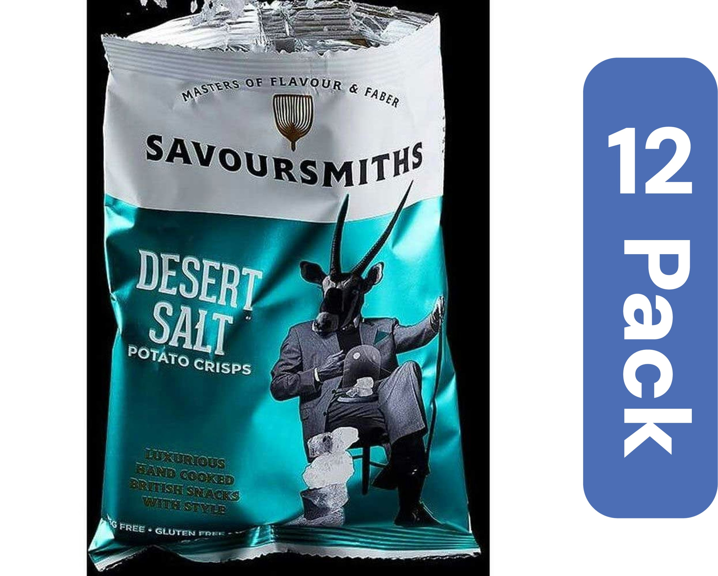 Savoursmiths Chip Desert Salt (Pack of 12) - Walmart.com