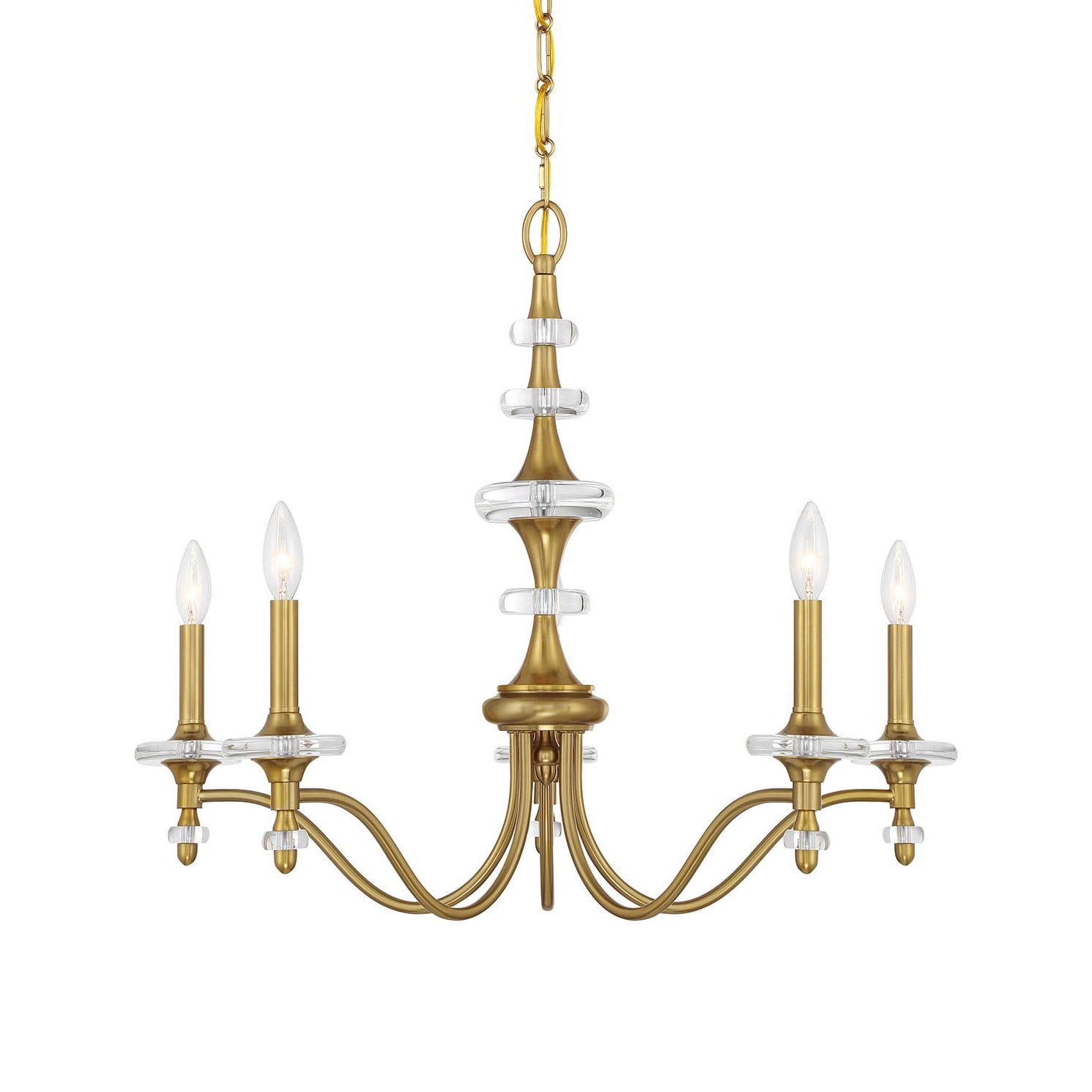 Savoy House 1-1361-5 Champlain 5 Light 28" Wide Taper Candle Style ...