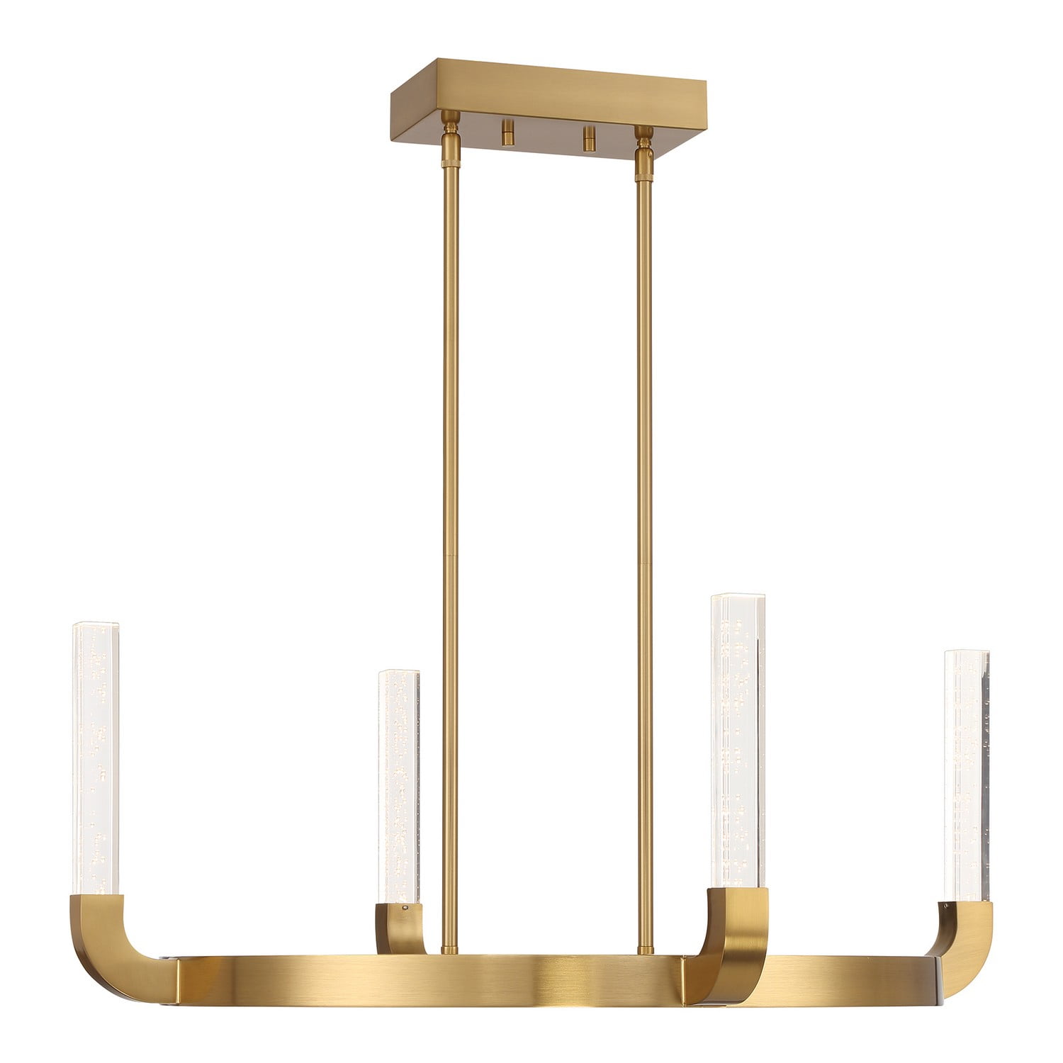Del Mar 4-Light LED Chandelier in Warm Brass by Breegan Jane - Walmart.com