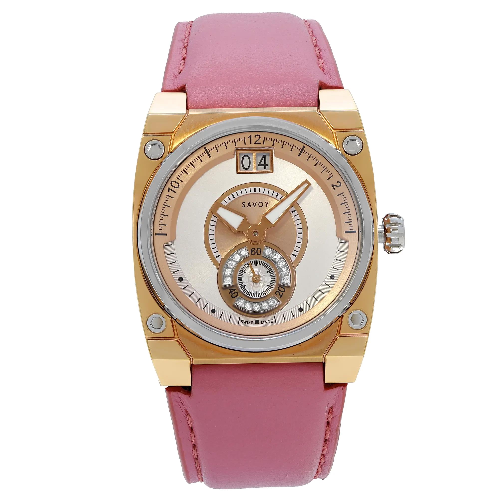 Pre-Owned Savoy Iconic Diamond Steel Quartz Watch C4101A.04B.L2 ...