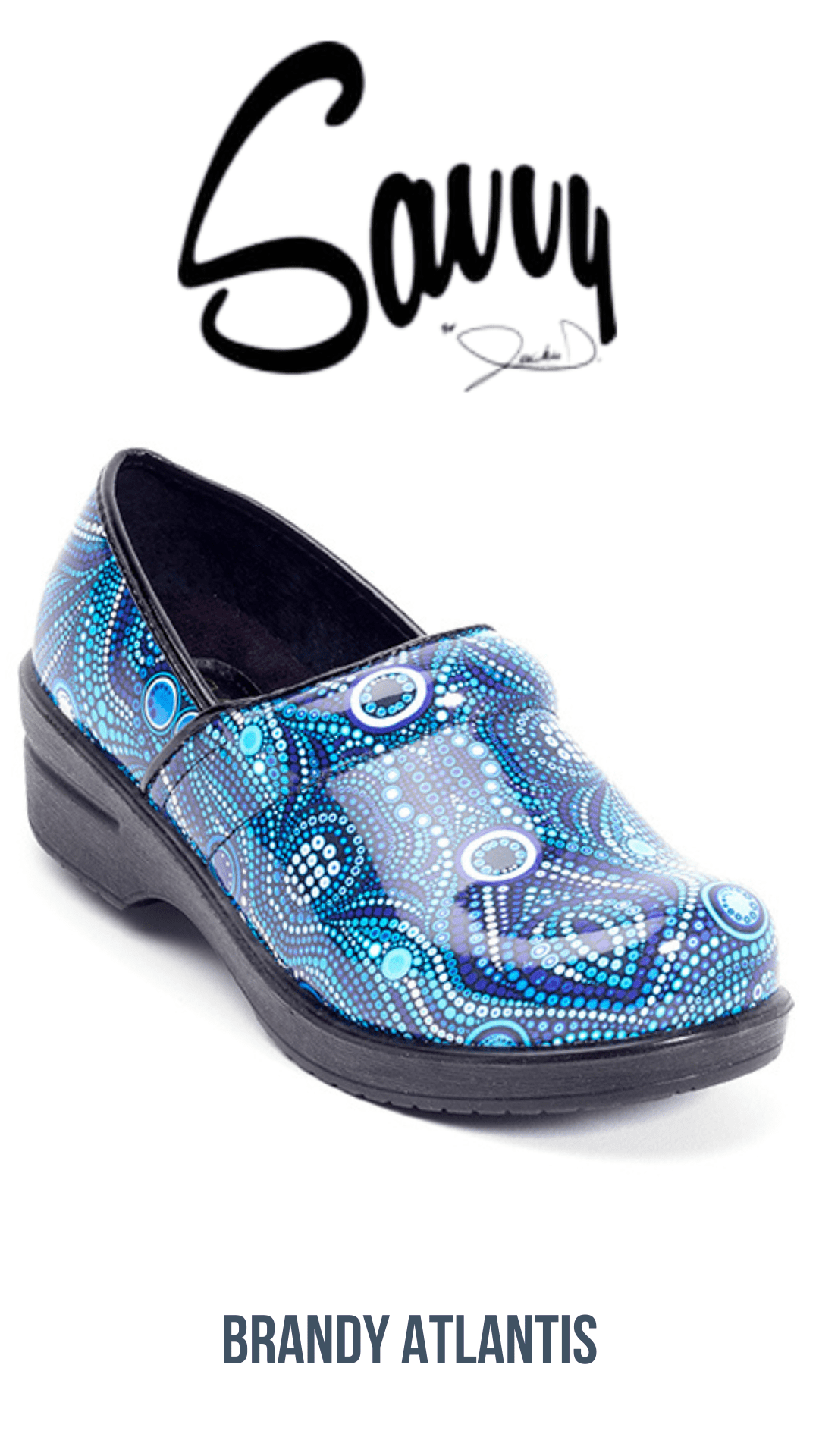 Savvy Brandy Nursing Shoe in Atlantis Size 10M - Walmart.com