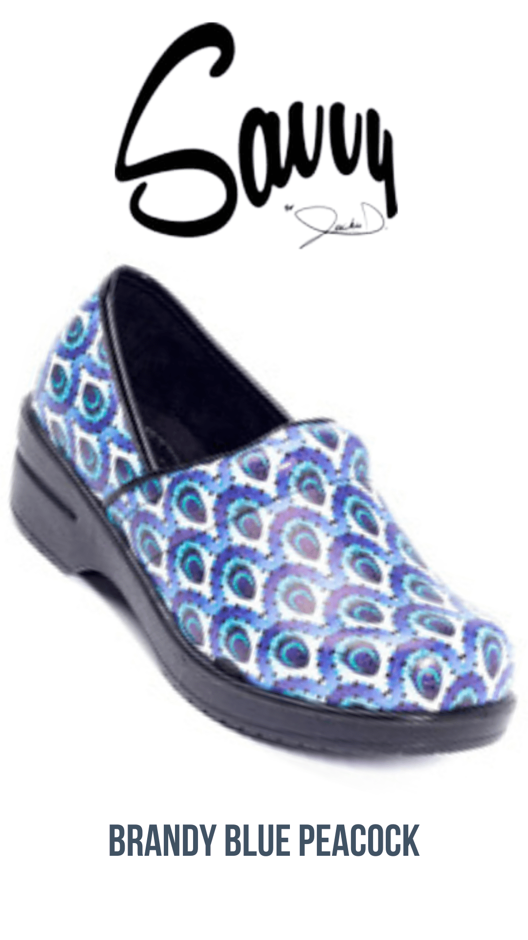 Savvy Brandy Nursing Shoe in Blue Peacock Size 10 M - Walmart.com
