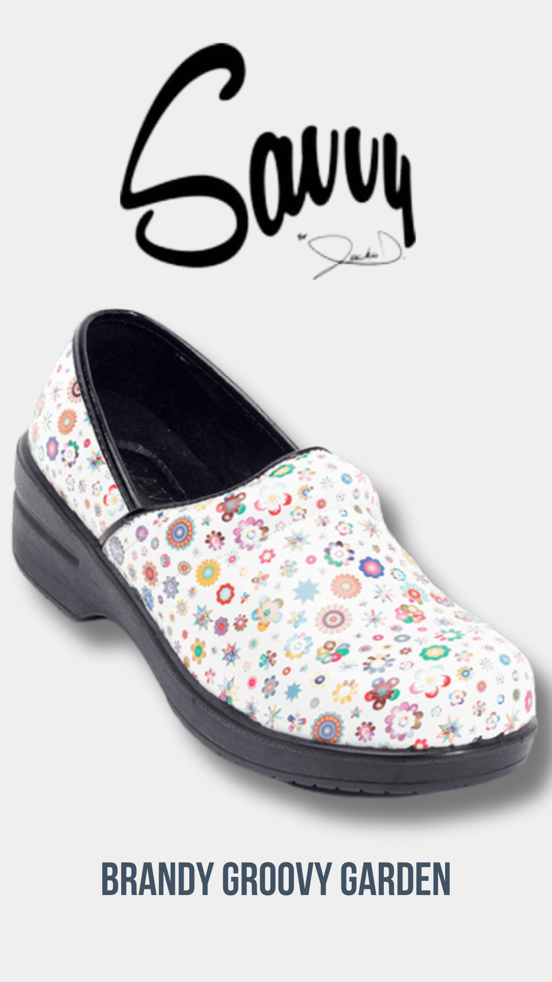 Savvy Brandy Nursing Shoe in Groovy Garden Size 8M - Walmart.com