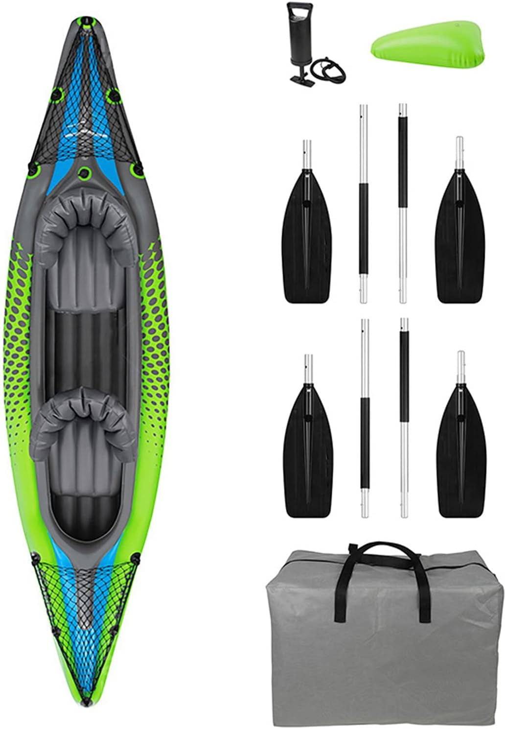 Savvycraft Inflatable Kayak 2 Person Tandem Kayak, Recreational Touring ...