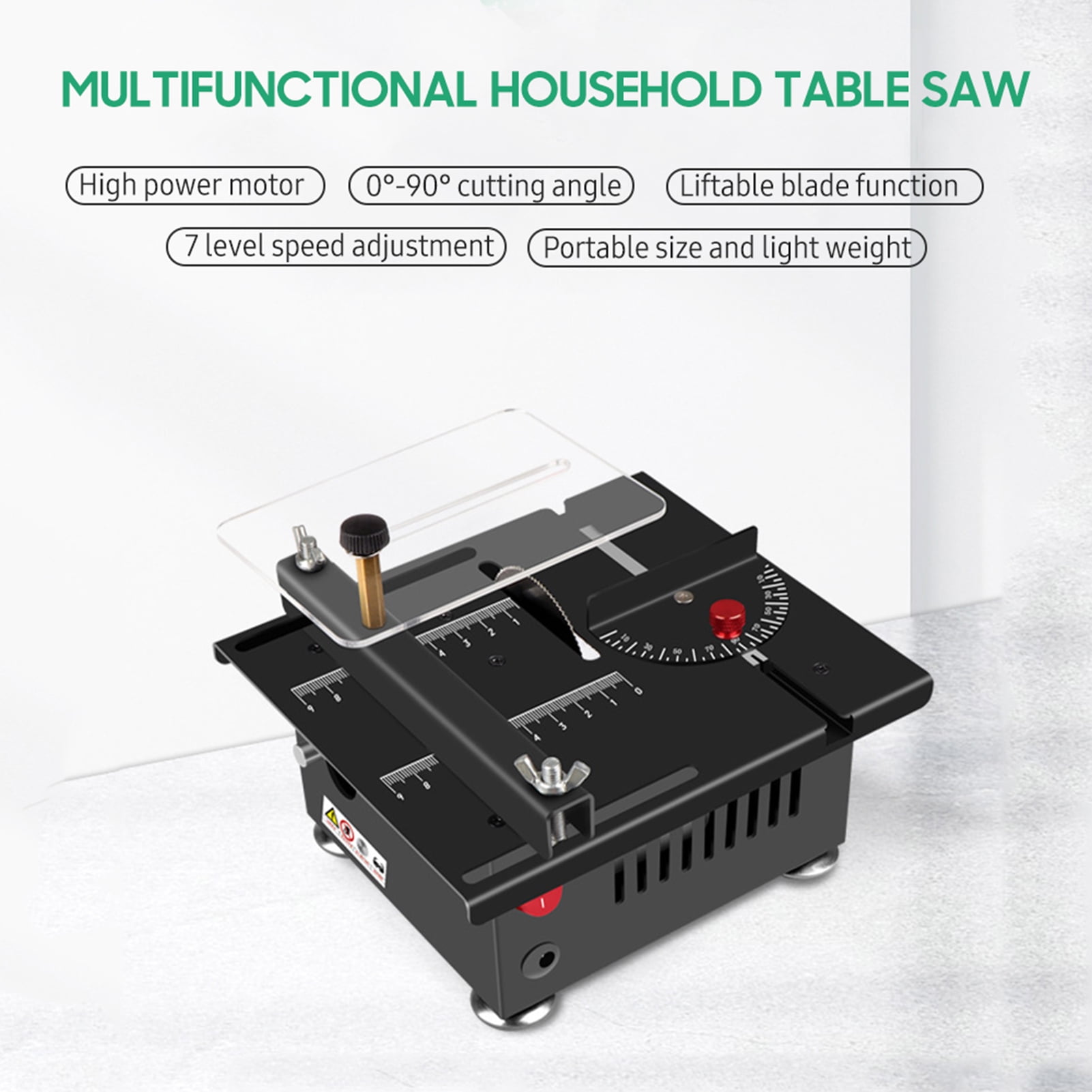 Saw 100W Multi Functional Table Saw Mini Desktop Electric Saw Cutter ...