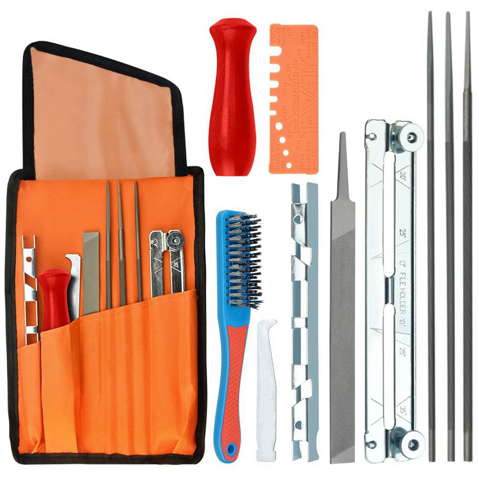 Saw Chain File Set 4.0/4.8/5.5 mm Sharpening Set Saw Chain File Set ...