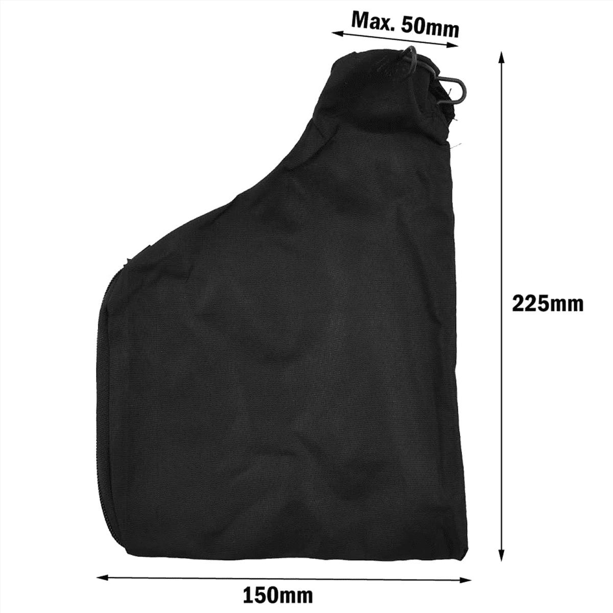 Saw Dust Bag, Black Dust Collector Bag with Zipper & Wire Stand, for ...